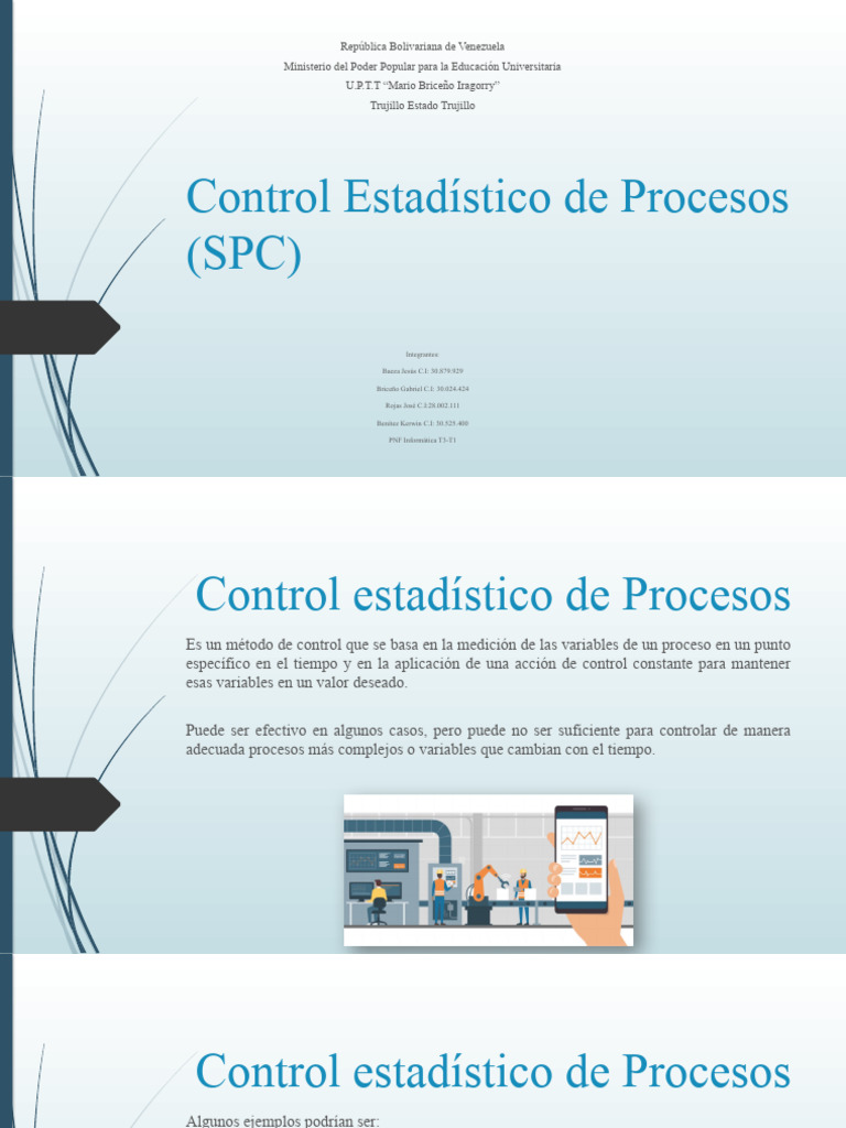 Control Estadístico de Procesos (SPC) | PDF | Calidad (comercial) | Estadísticas