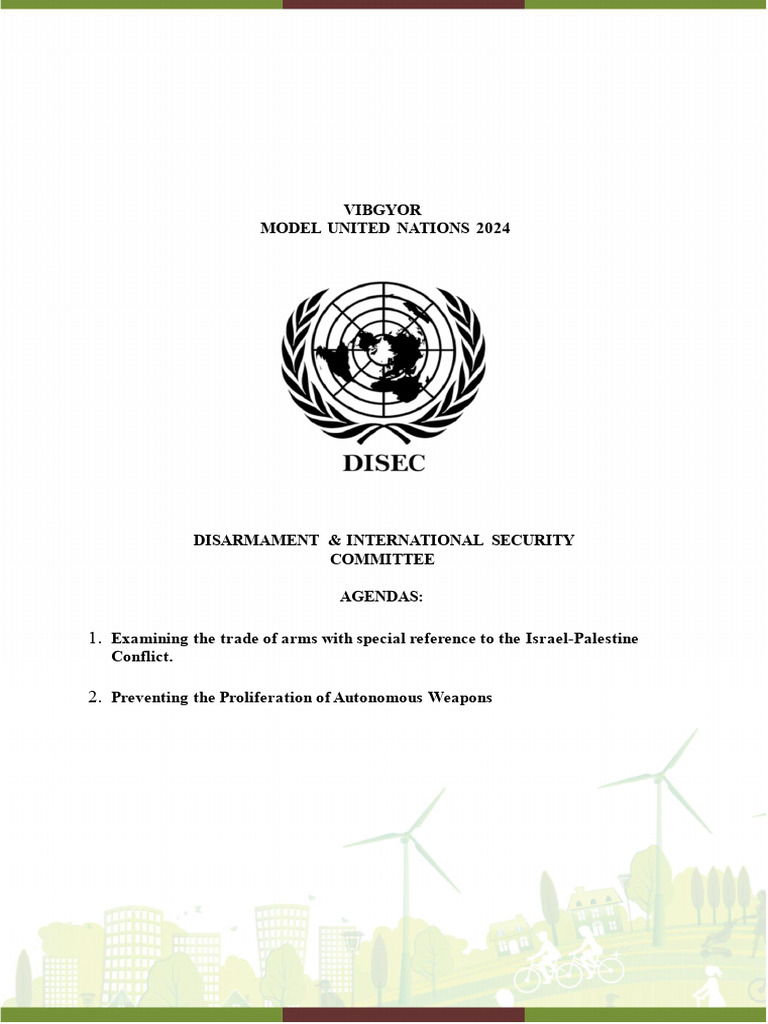 DISEC | PDF | Second Intifada | World Politics