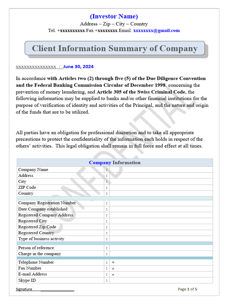 Smit 2024 COMPANY'S CIS | PDF