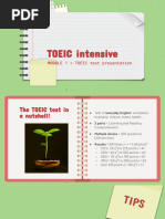 TOEIC Tips and Tricks | PDF | Reading Comprehension | Verb
