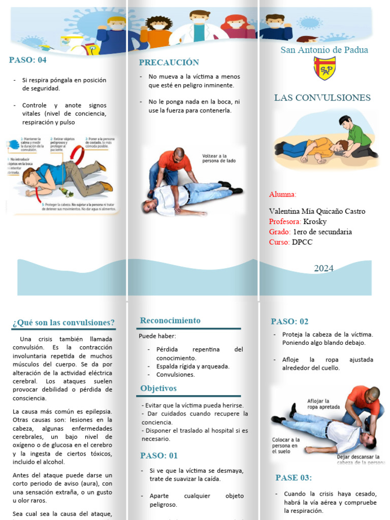 Triptico CONVULSIONES | Descargar gratis PDF | Especialidades Medicas ...