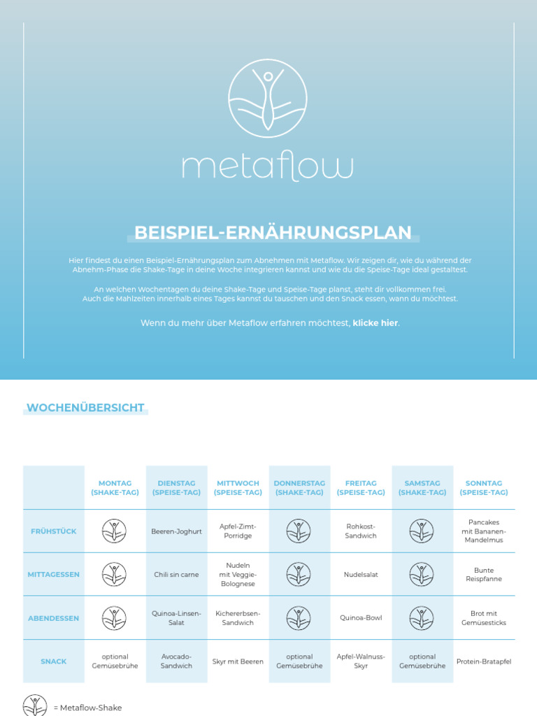 Metaflow - Ernahrungsplan | PDF