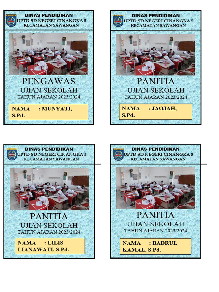 Name Tag Pengawas | PDF | Ilmu Sosial | Kesehatan Holistik