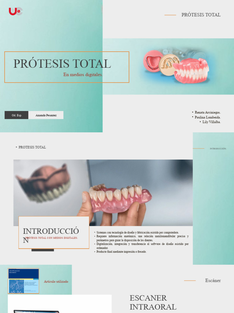 Protesis Totales en Medios Digitales | PDF | Odontología ...