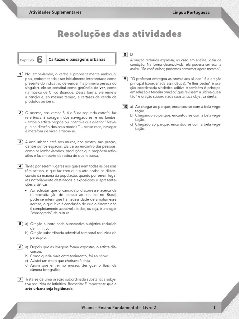 2021 9a Ats Por L2 Res 6 | PDF | Arte | Poesia