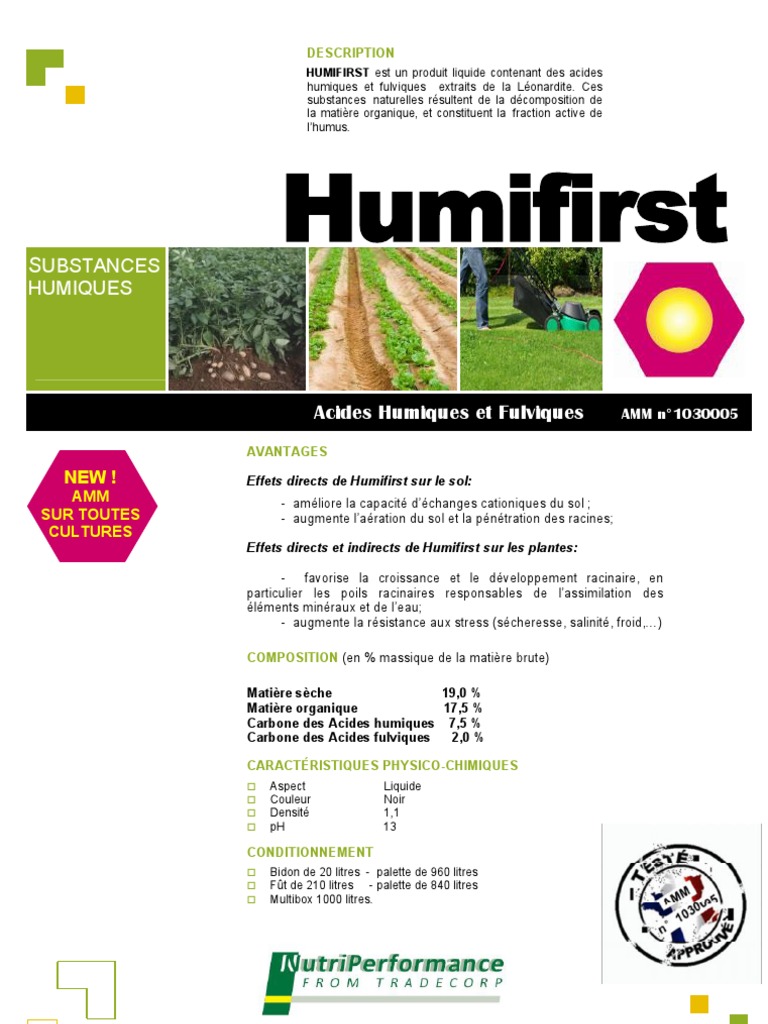 Humifirst | PDF | Racine | Sol (pédologie)