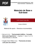 Classificação de Bases e Sub-Bases em Pavimentação | PDF | Cimento | Solo