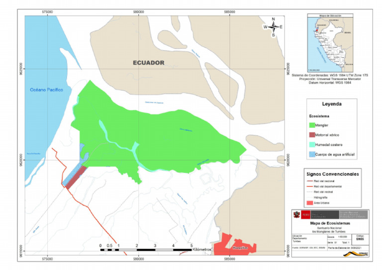 mapa de ecosistemas tumbes | PDF