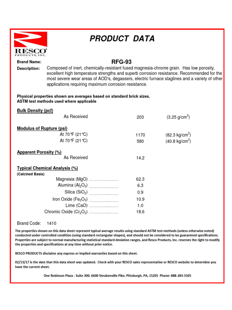 RFG 93 | PDF | Aluminium Oxide | Building Engineering