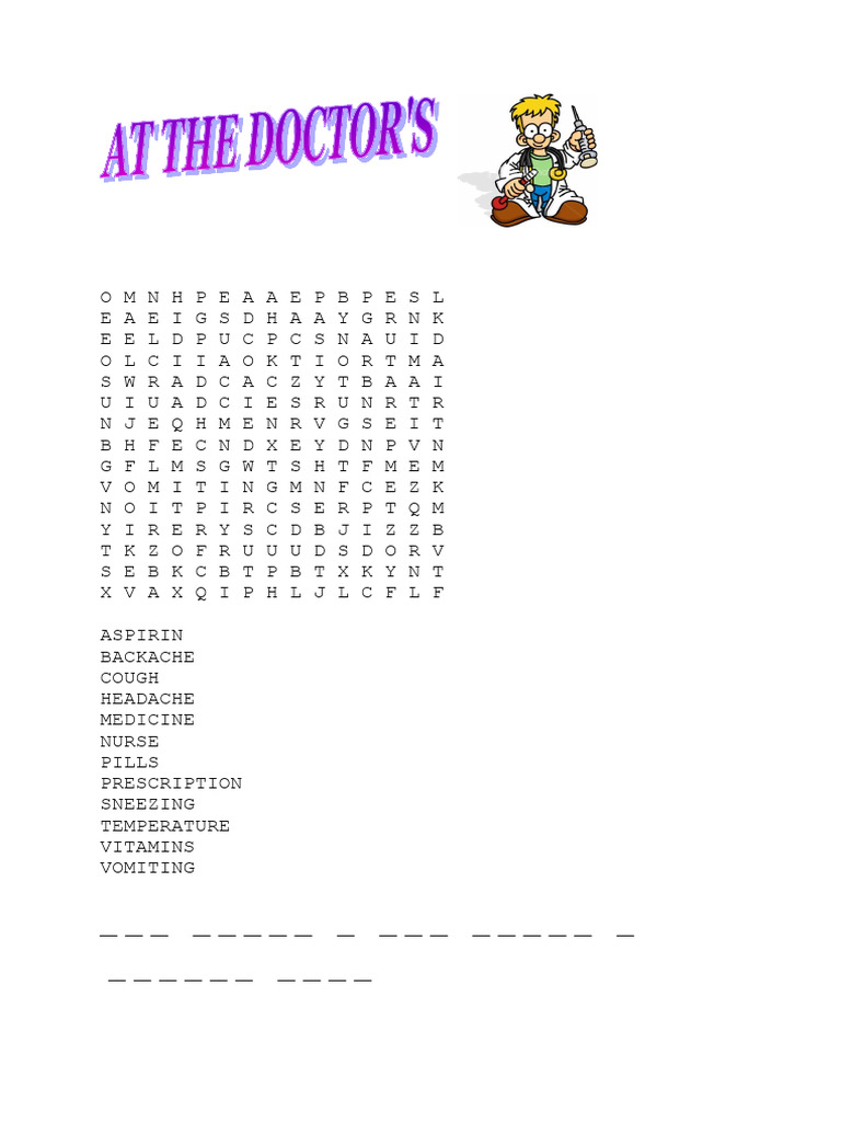 Health-Themed Word Search | PDF
