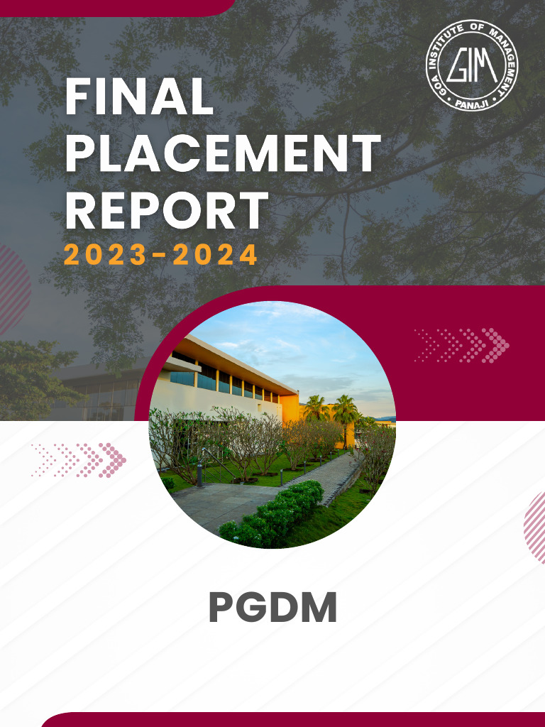 Updated - PGDM - Final Placement Report 2024 - 0 | PDF | Economies | Business