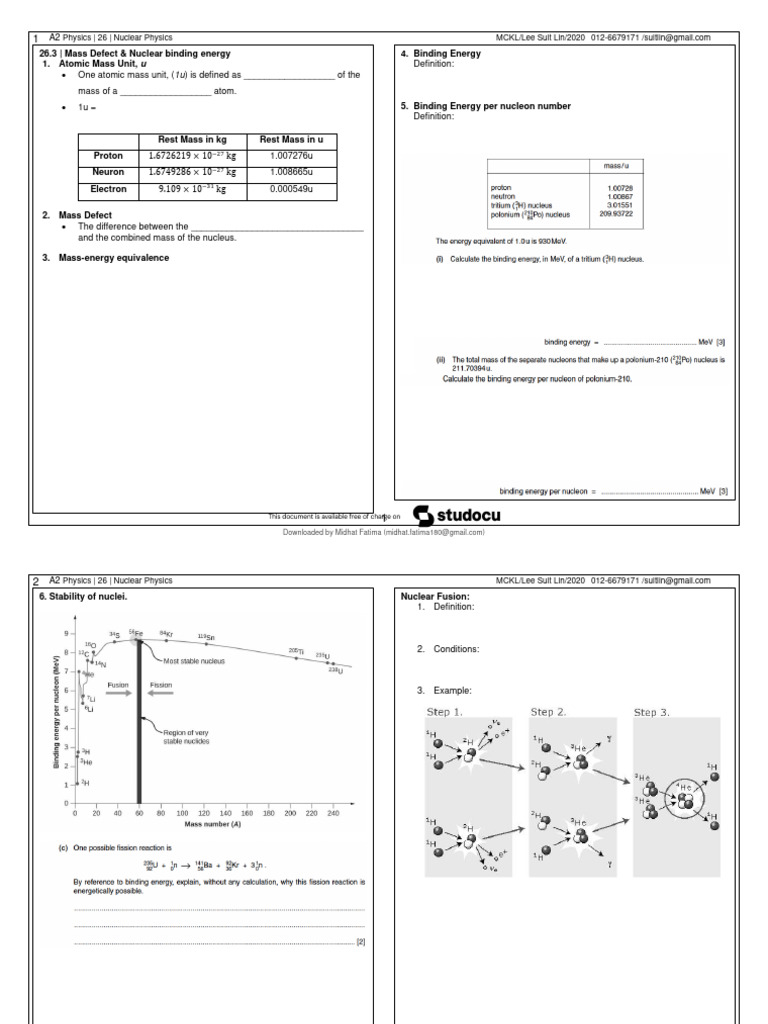 Nuclear Physics Pdf Atomic Nucleus Radioactive Decay