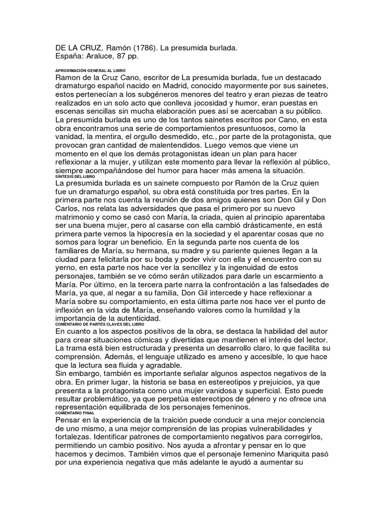 De La Cruz PDF Estereotipos