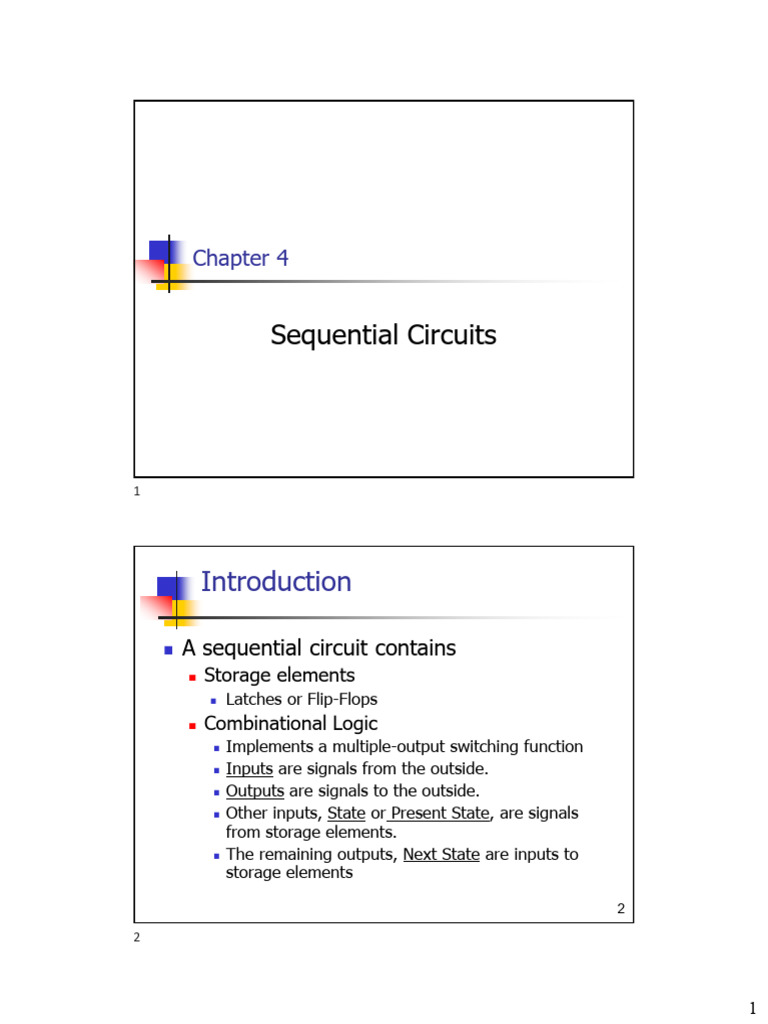 Mano CH 04 Sequential Part 1 2 3 r1 Large | PDF | Logic Gate | Computer Engineering