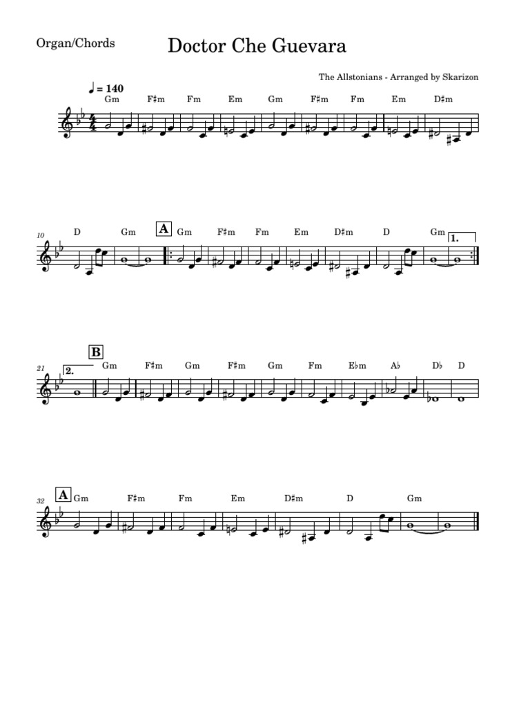 DoctorCheGuevara-Organ Chords | PDF