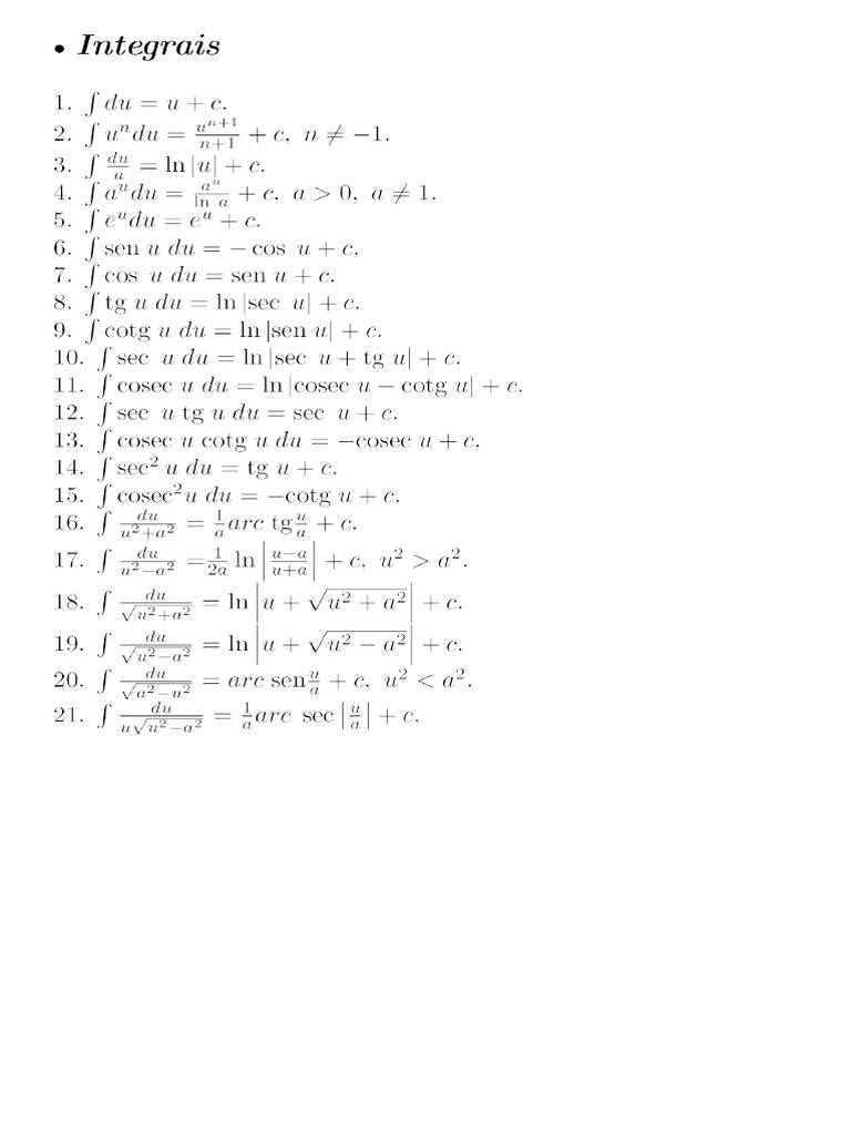 INTEGRAIS | PDF