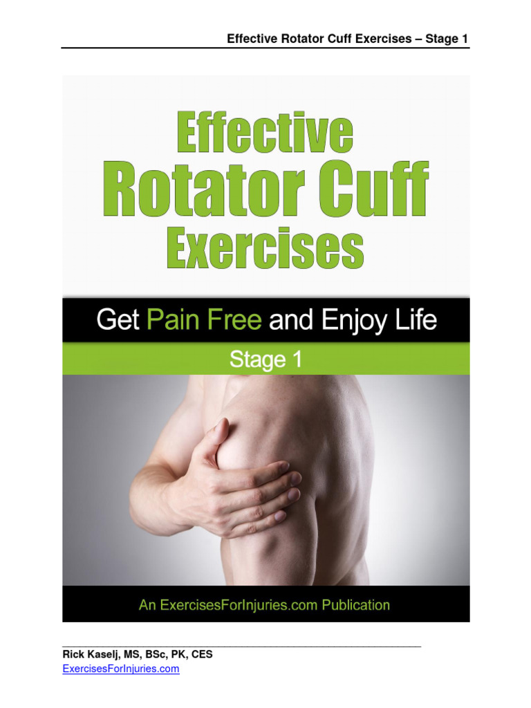 2 - 4 - Effective Rotator Cuff Exercises - Stage 1 Manual | PDF ...