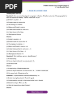 A Truly Beautiful Mind Worksheet for Class 9 | PDF