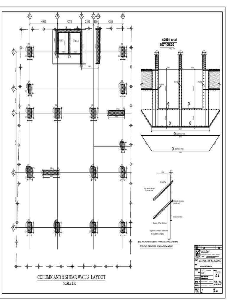 ST3B+G+18 ST Final-00-12 | PDF | Deep Foundation | Structural Engineering