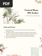 Funeral Blues Analysis Final | PDF | Poetry | Grief