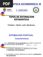 Tema 4-Estimación Puntual y Por Intervalos de Confianza | PDF | Estimador | Teoría de la estimación