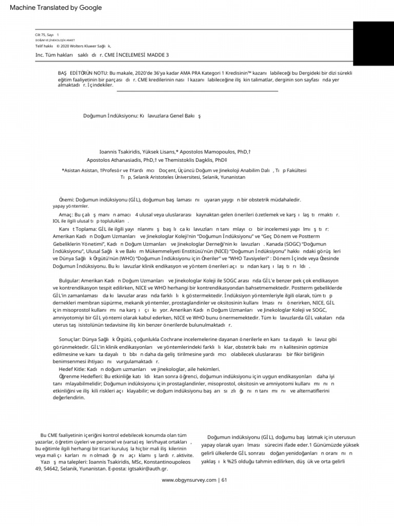 Induction of Labor An Overview of Guidelines | PDF