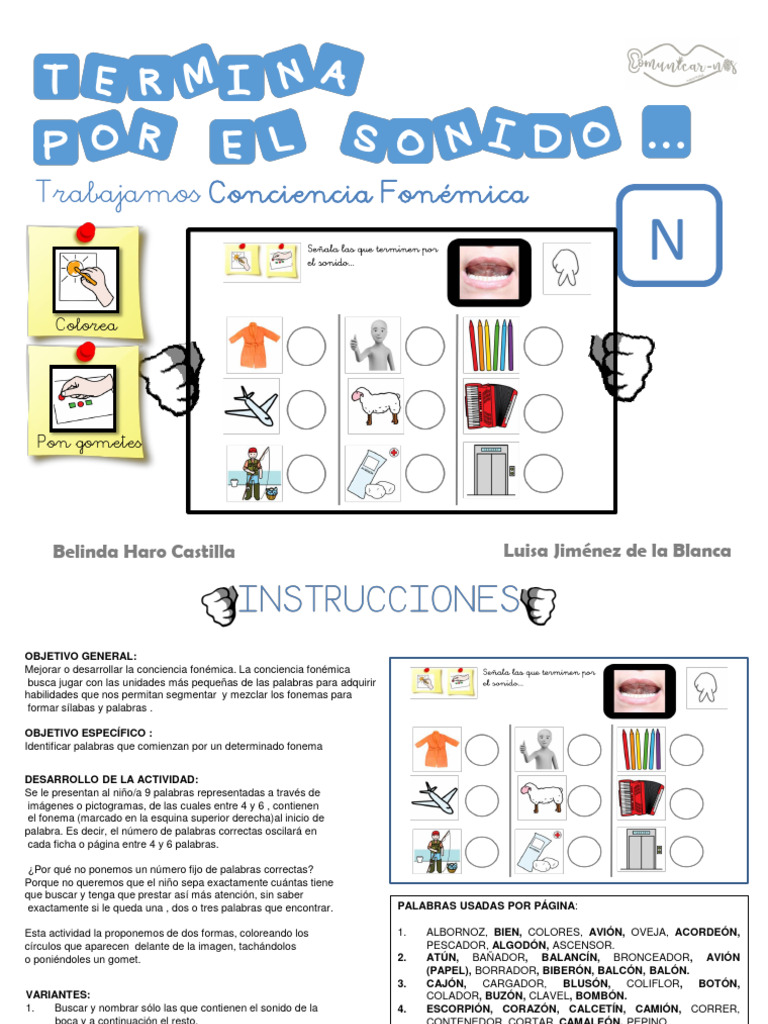 Conciencia Fonologica N | PDF | Lingüística | Fonología