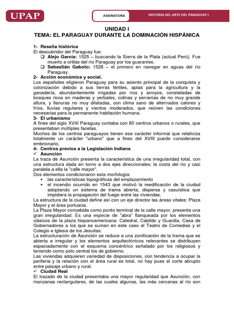 Material Complementario - Unidad I | PDF | Paraguay