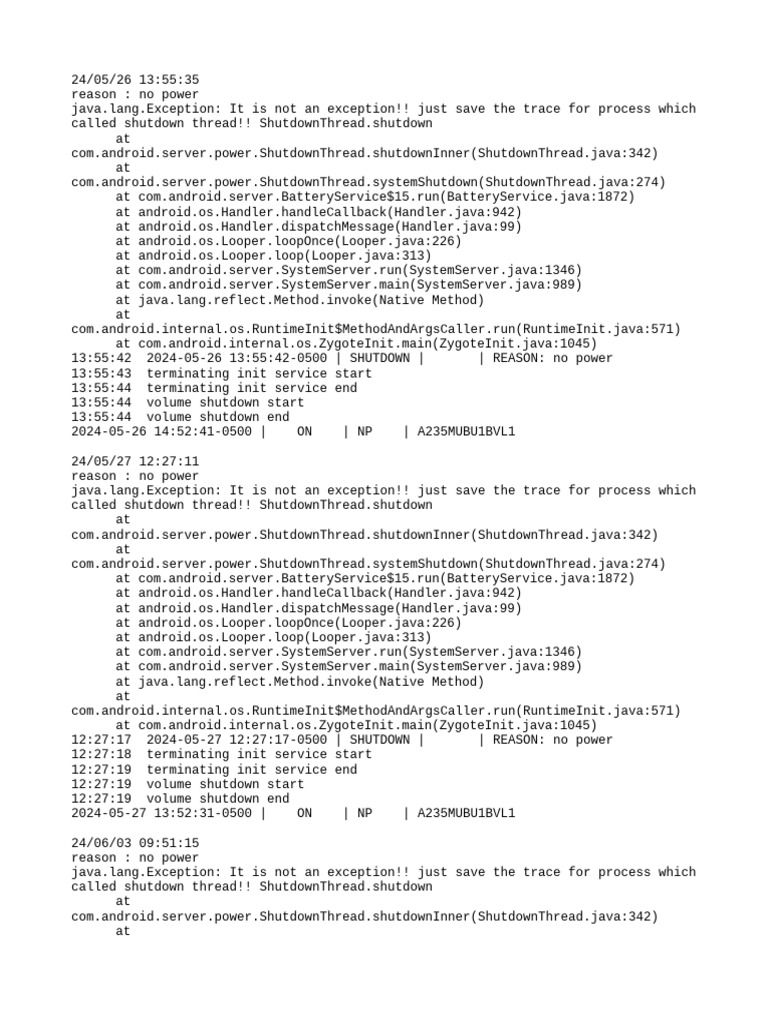 Power Off Reset Reason Backup Pdf Java Programming Language Java Specification Requests