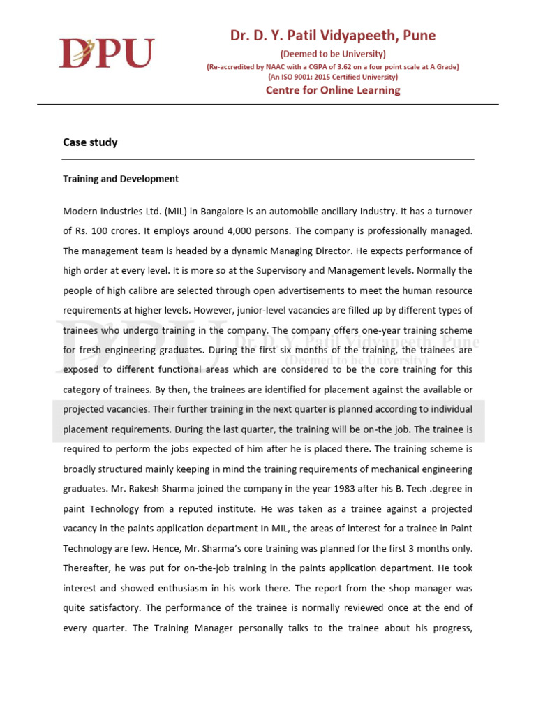 Unit 6 Case Study | PDF