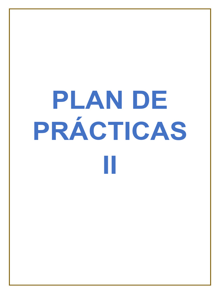 Montenegro Perez Katherine Plan de Practicas II | PDF | Comunicación