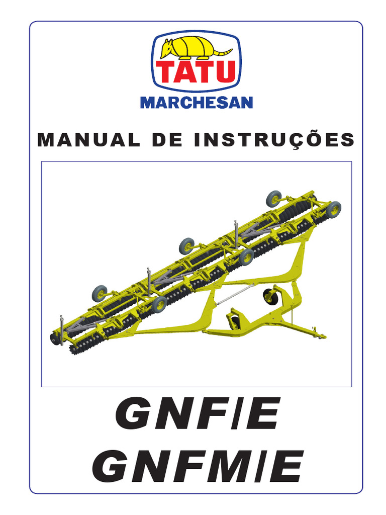 Manual de Grades Agrícolas TATU | PDF | Trator | Eixo