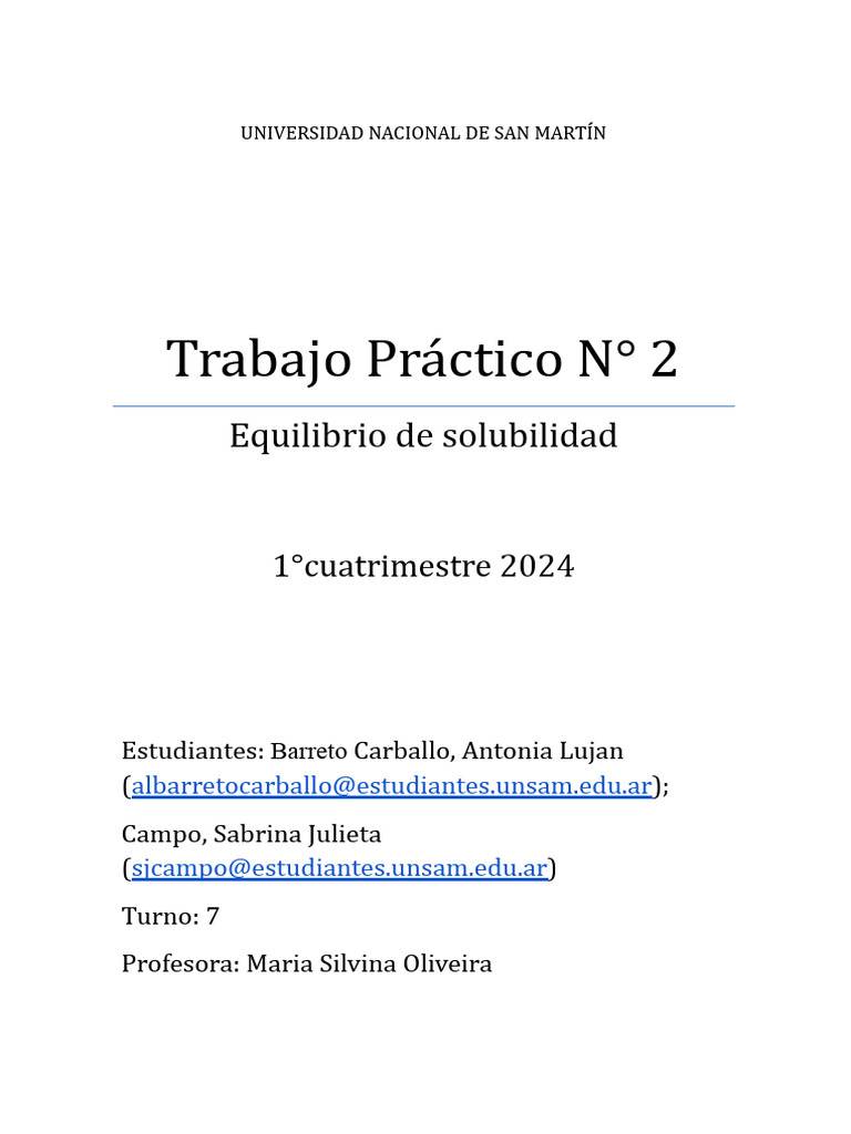 Efecto del pH en la solubilidad de AgCH3COO | PDF | Constante de ...