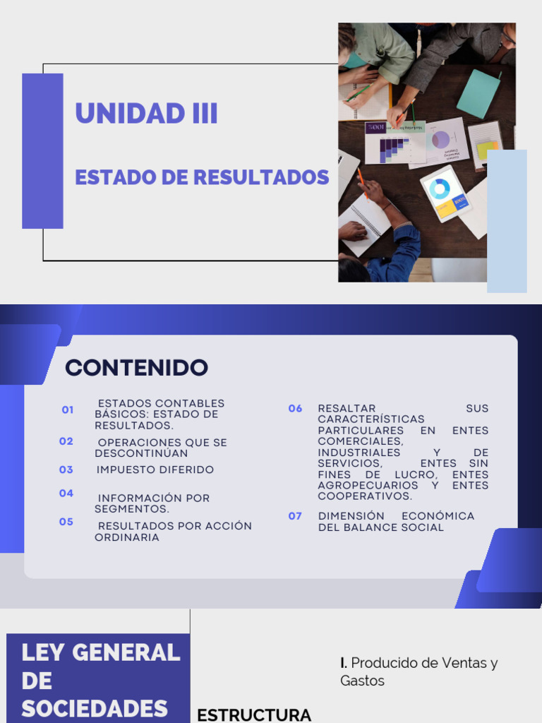 Contabilidad III Unidad 3 - Compressed | PDF | Contabilidad | Estado de resultados