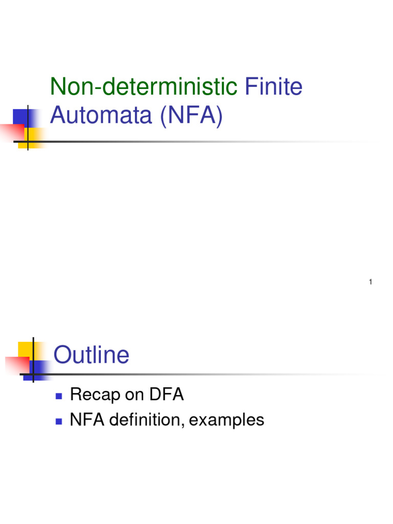 L6 TB Nfa-1 | PDF | Theoretical Computer Science | Formal Methods