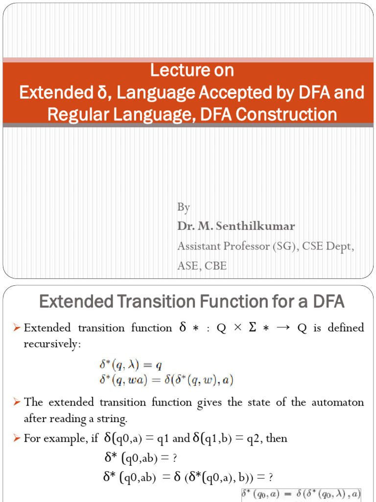 L5 Updated Dfa Msk Pdf Models Of Computation Theory Of Computation