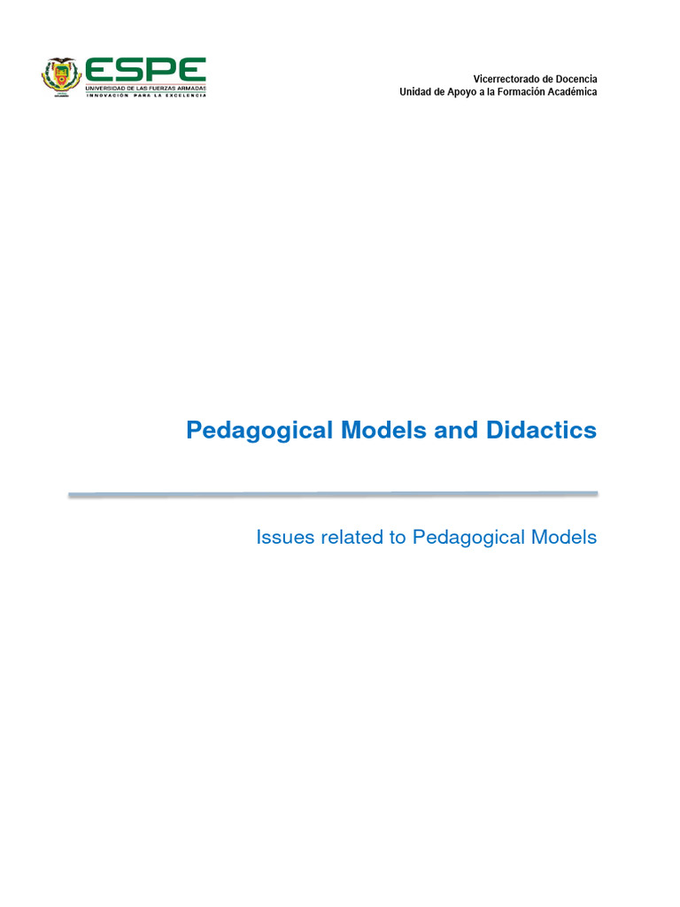 THEME 3 - Issues - Related - To - Pedag - Models - Ok | PDF | Pedagogy ...