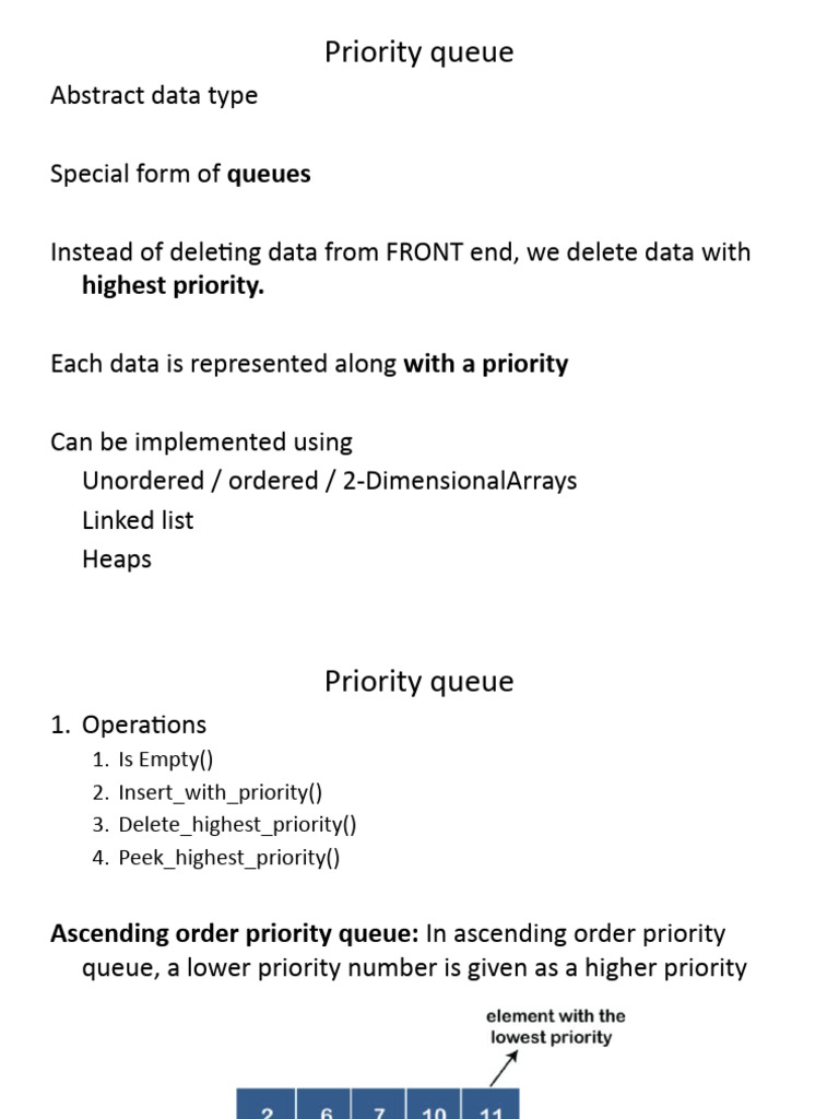Lec-20 Priority Quwu & Heaps | PDF | Algorithms And Data Structures | Algorithms