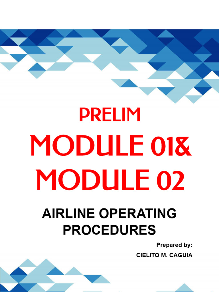 2023 2nd Sem. AIT ELEC 1 AOP PRELIM MODULES 01 02 | PDF | Airlines ...