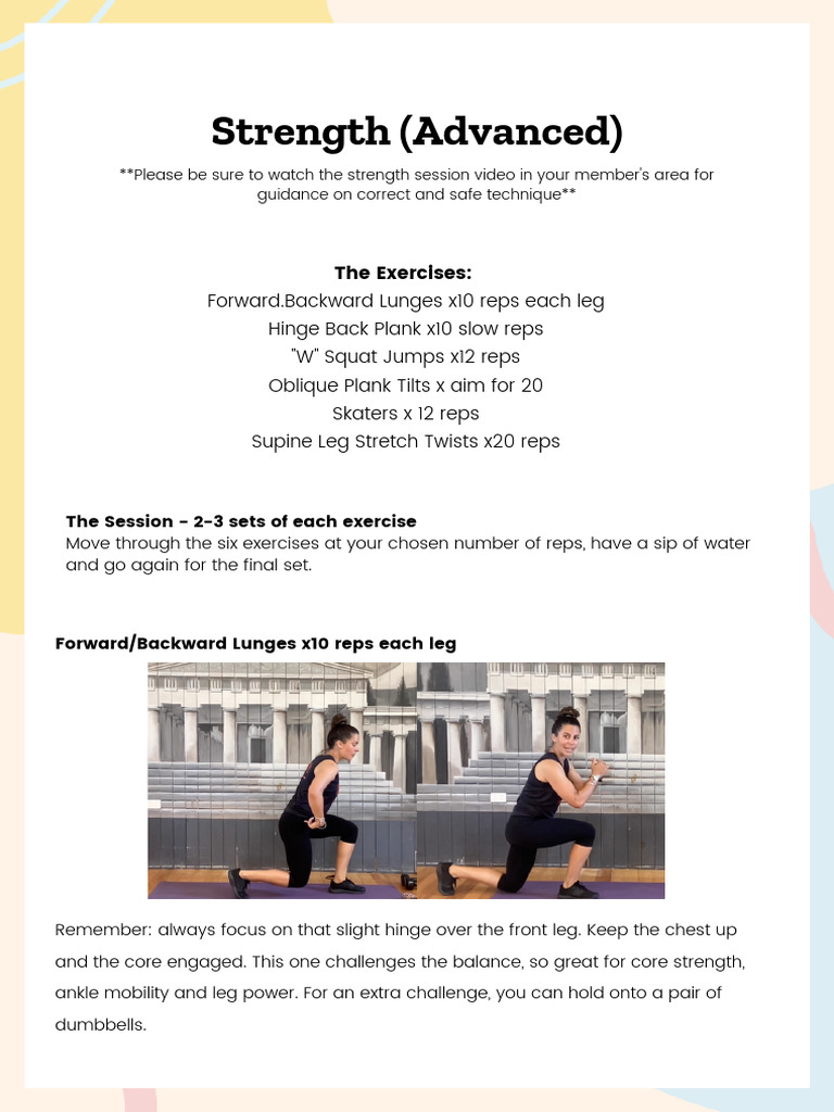 Strength Training Advance | PDF | Physical Exercise | Weight Training