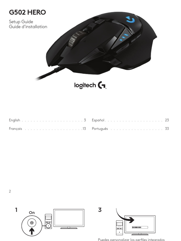 Guía de Configuración del Mouse G502 HERO | PDF | Informática