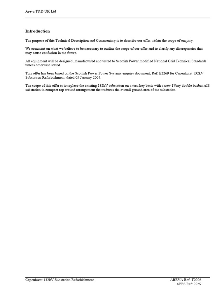 Tech Comments - AIS | PDF | Electrical Substation | Transformer