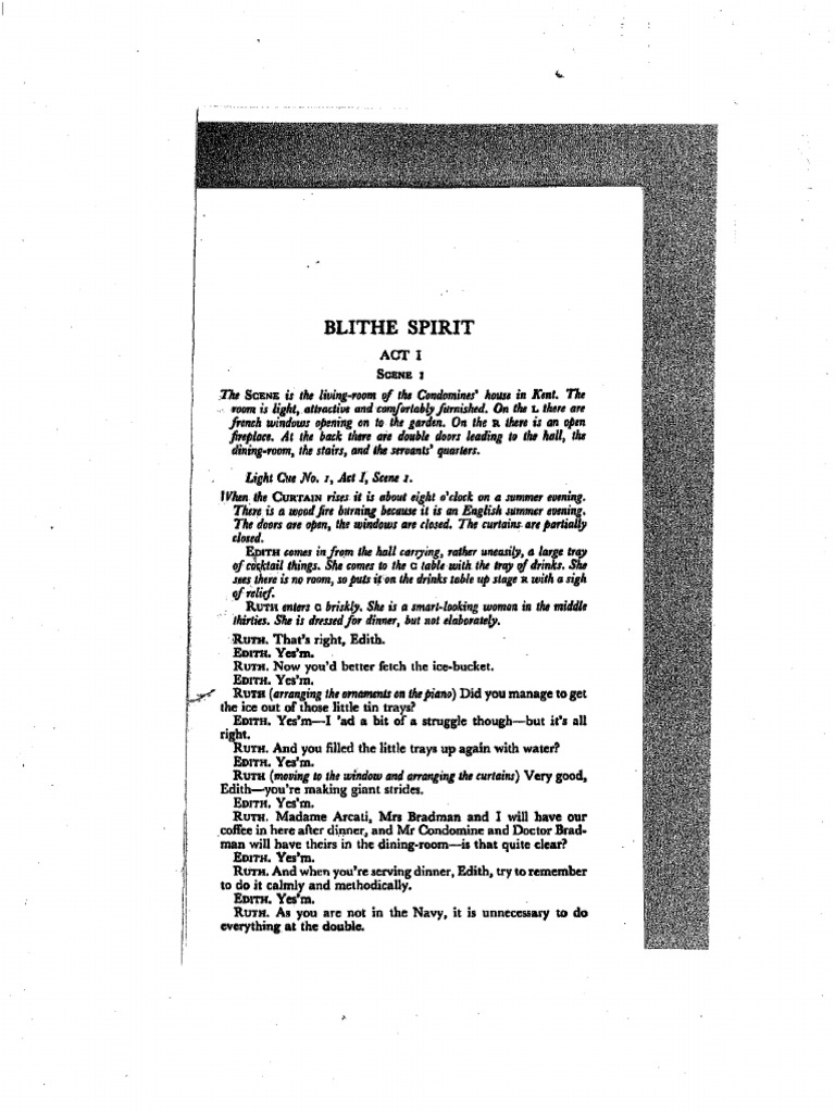 Blithe Spirit | PDF
