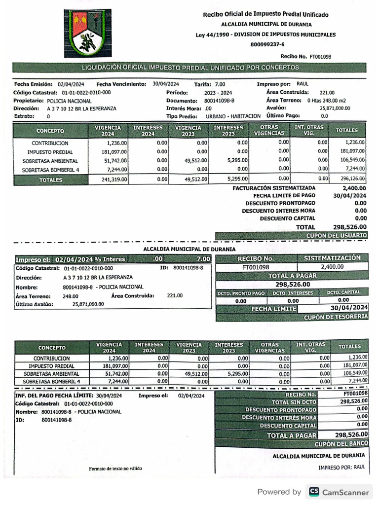 Impuestos Predial | PDF