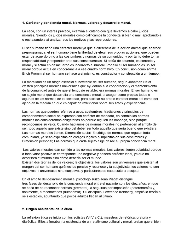 Ética | PDF | Moralidad | Placer