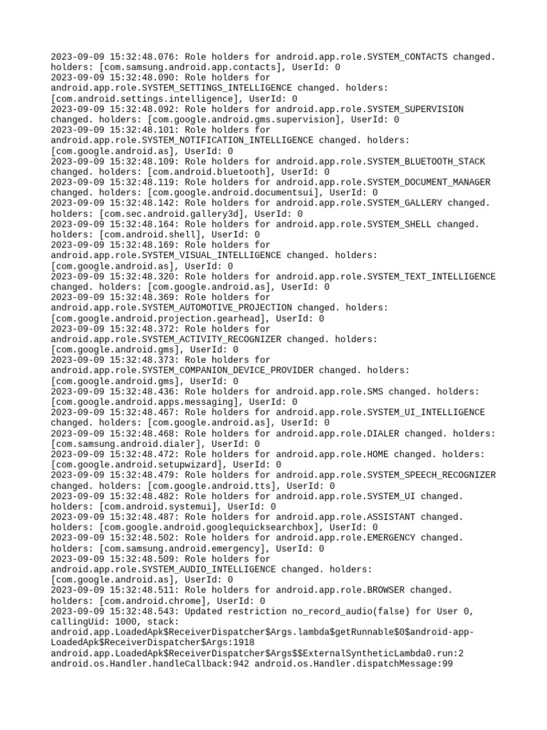 PM Debug Info | PDF | Android (Operating System) | Mobile App