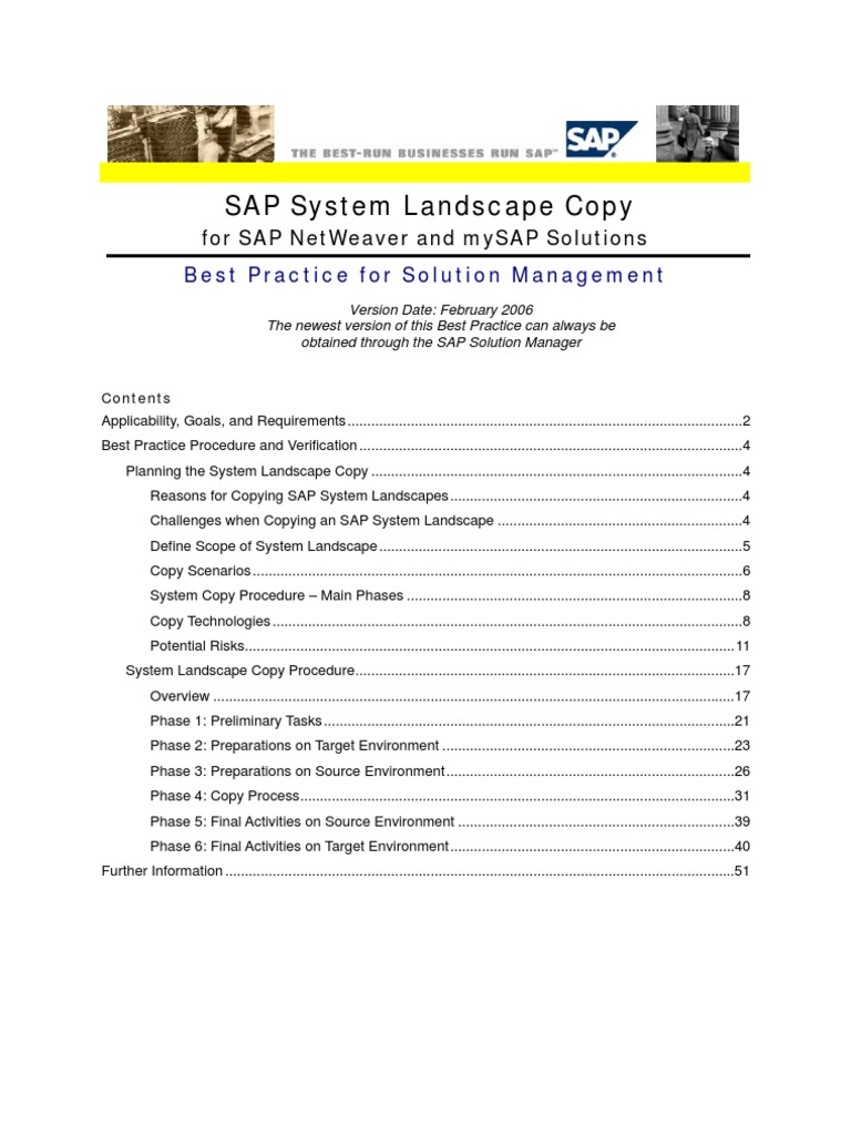 Best Practice SAP System Landscape | PDF | Databases | Backup