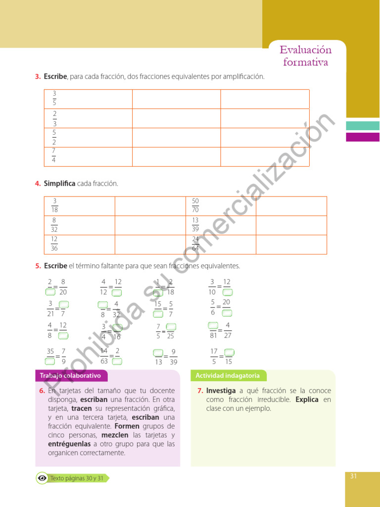 6egb CT Len Mat EESS CCNN F1 100 | PDF | División (Matemáticas ...