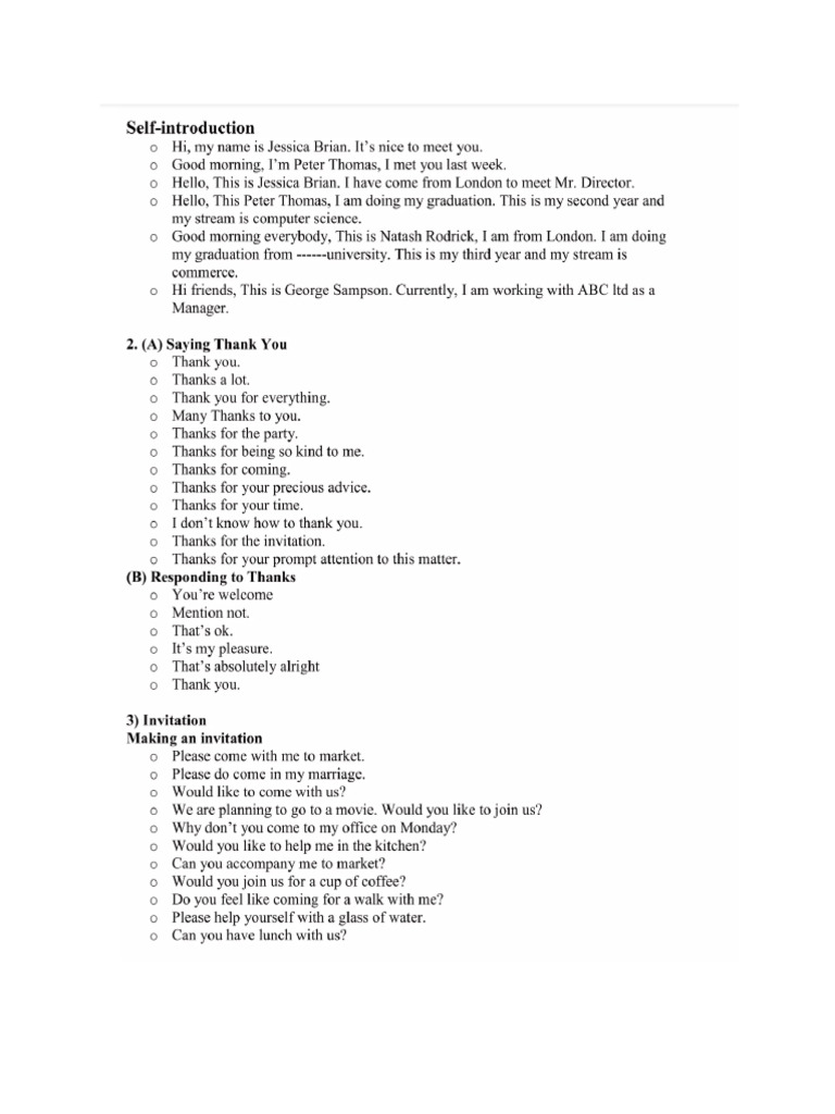 Spoken English | PDF