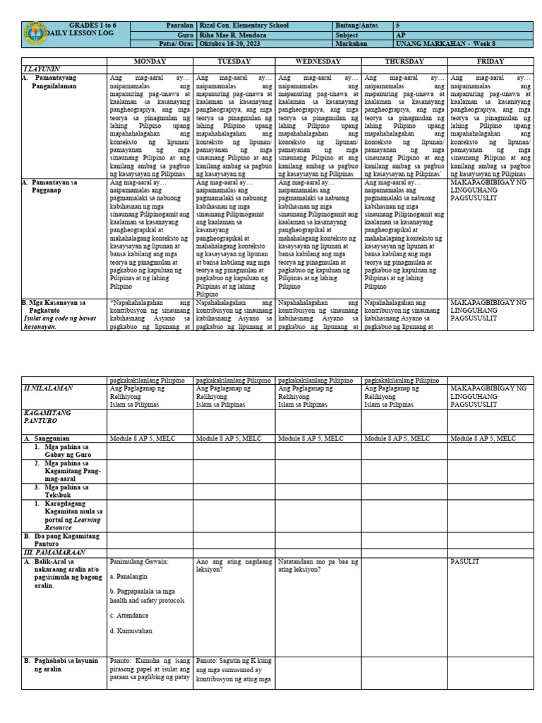 DLL-G5 Week-8-Ap | PDF
